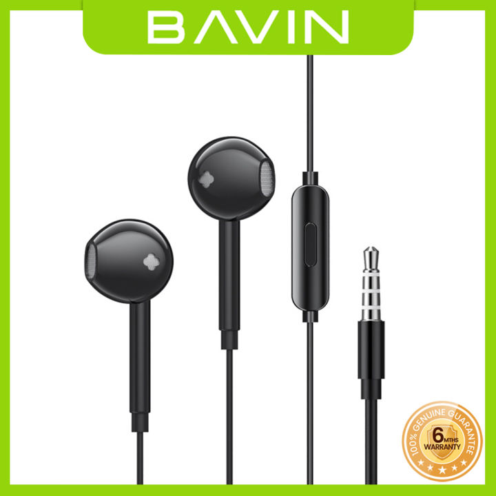 BAVIN HX820 3.5mm Jack Universal Earphone Stereo Audio Sound for Smart ...
