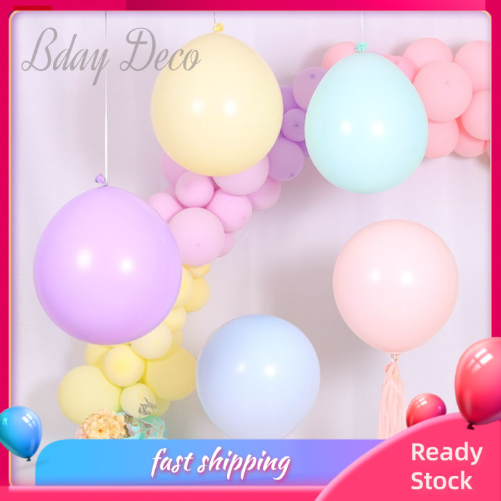 MY 18inch Macaroon Matte Chrome Latex Balloons Birthday Party Event ...