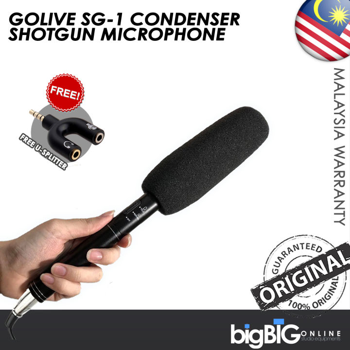 GoLiveMic SG-1 Condenser Shotgun Microphone untuk interview, live ...