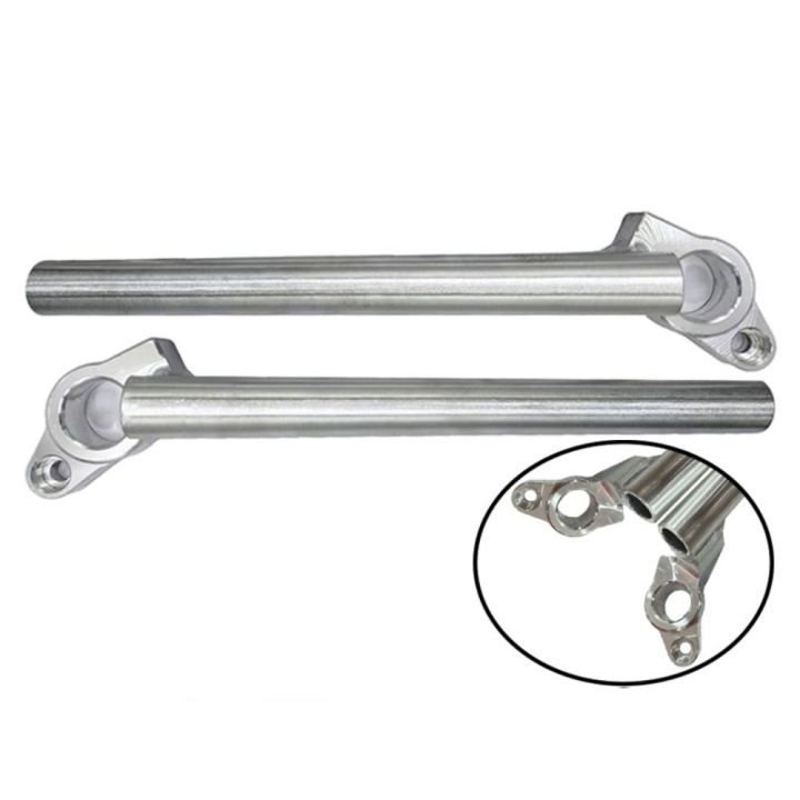 ELITEDEALSHUB Silver Motorcycle Handlebar Aluminum Alloy DIY Refit ...