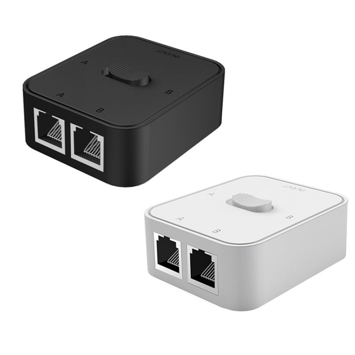 (ZAER) 2 Port Gigabit Network Switch RJ45 Switch Network Splitter Cable ...