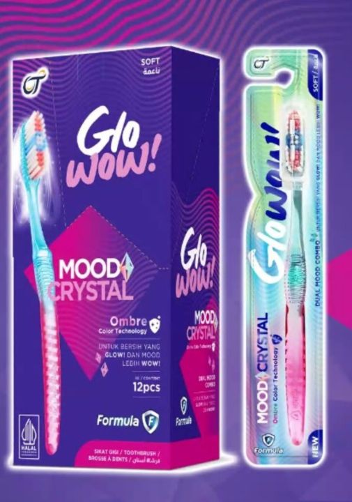 sikat gigi formula glowow crystal mood | Lazada Indonesia