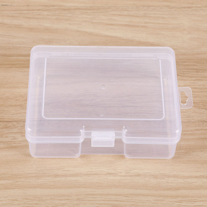 SUJIOO3 1 2PCS Transparent Plastic Box Jewelry Container Component ...