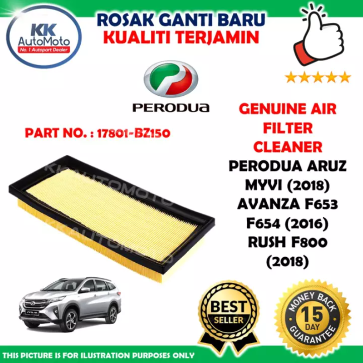 Genuine Toyota Air Filter Penapis Udara Cleaner Perodua Aruz Myvi 2018 ...