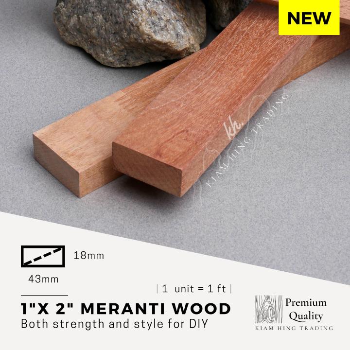 1x2 Meranti wood (18mm x 43mm) Finger joint wood | Meranti timber | DIY ...