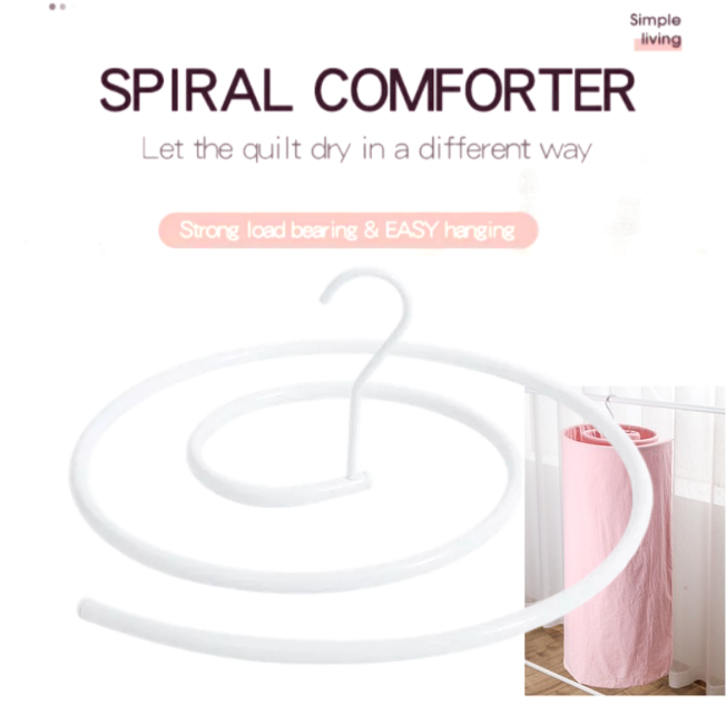 Drying Rack Metal Round Spiral Hanger Multi-function Rotary Storage ...