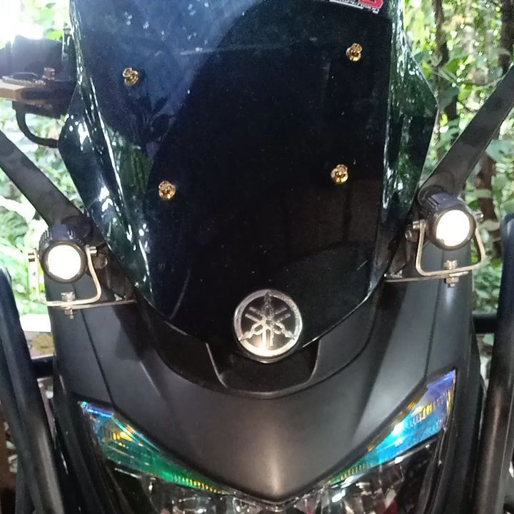 NMAX V1 Mini Driving Light Mounted Side Mirror Extension Stainless ...