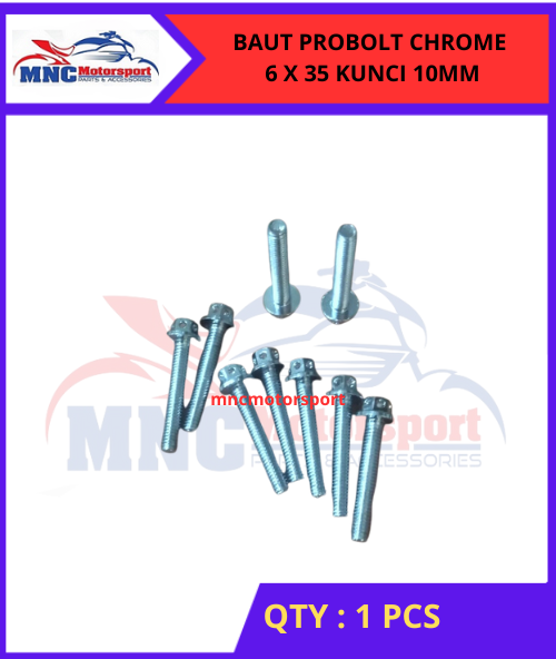 BAUT PROBOLT CHROME 6 X 35 KUNCI 10MM | Lazada Indonesia