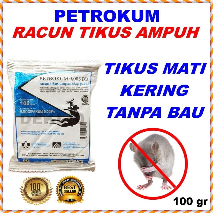Racun Tikus Petrokum Rodentisida Super Ampuh Mati Kering Tidak Berbau ...