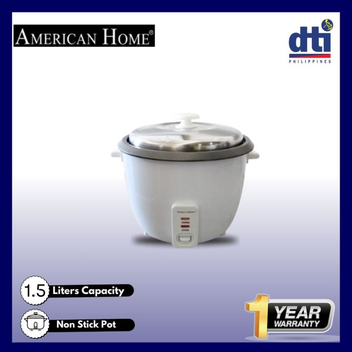 American Home ARC-1521W Rice Cooker 1.5L | Lazada PH