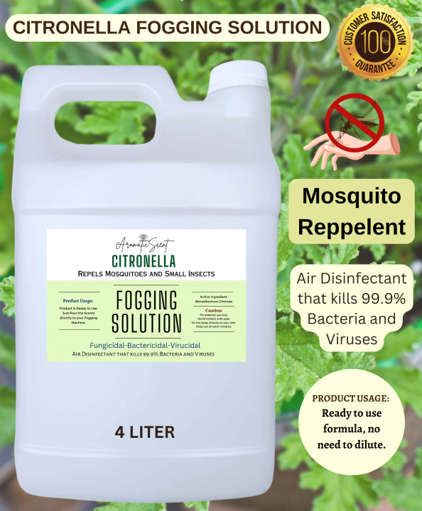 1Gallon Fogging Solution Citronella Disenfectant Mosquito Repellent ...