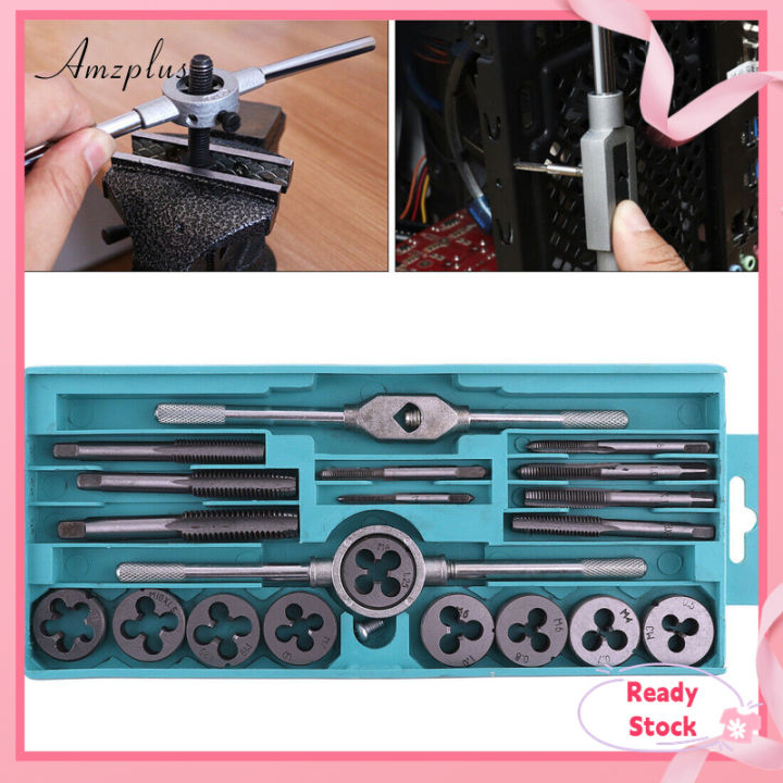 20pcs Multifunctional Tap And Die Set With Storage Case M3 - M-12 ...