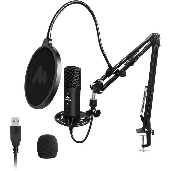 Maono AU-PM401 - USB Studio Microphone Set | Lazada Indonesia
