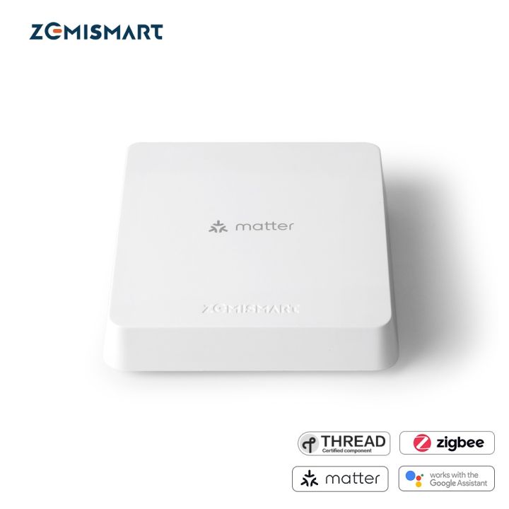 Zemismart Matter Hub Smart LAN Wired M1 Zigbee Gateway,work with PIR Sensor,Door/Window Sensor ...