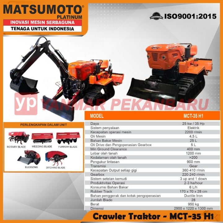 Traktor Amfibi / Crawler Tractor MATSUMOTO MCT 35 H1 [BOOK FEE ...