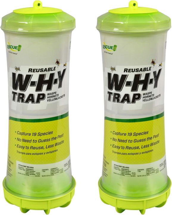 RESCUE! WHY Trap for Wasps, Hornets, & Yellowjackets – Hanging Outdoor ...