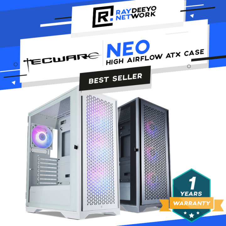Tecware Neo TG ARGB ATX Case [Optimized for High Airflow] | Lazada