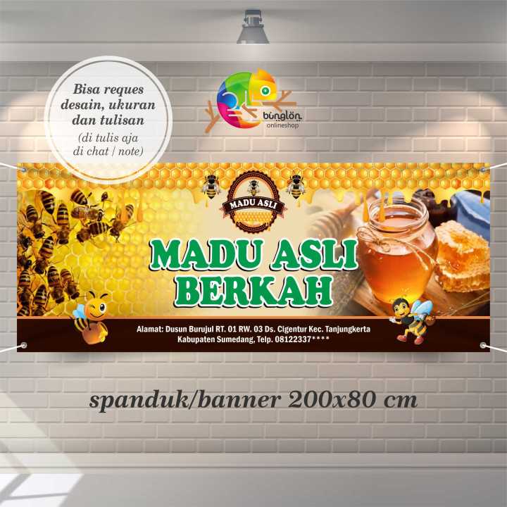 Spanduk, Banner Madu Asli | Lazada Indonesia