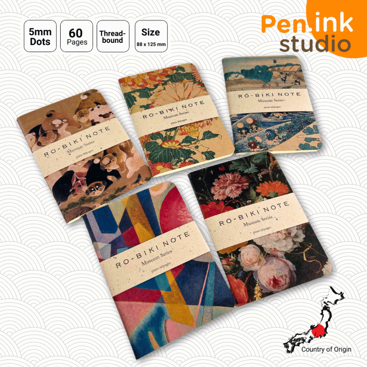 Japanese Ro-Biki Notebook Museum Series Passport Size [Peninkstudio ...