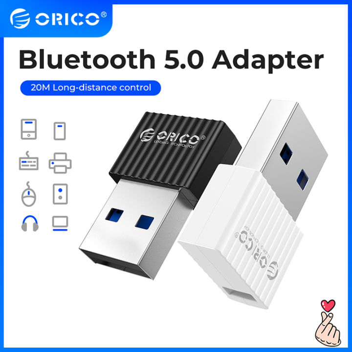 ORICO ไวเลสบลูทูธไร้สาย5.0ดองเกิลอะแดปเตอร์ตัวรับสัญญาณเพลงขนาดเล็ก ...