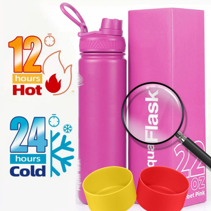 AQUAFLASK (22oz) Aqua flask Wide mouth w/ flip cap Vacuum Insulated ...