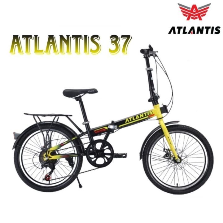 SEPEDA LIPAT ATLANTIS FOLD 37 UKURAN 20 INCH 7 SPEED BONCENGAN | Lazada ...