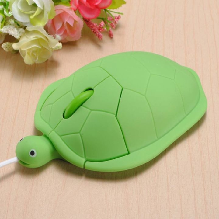 Turtle 3D Wired Mouse USB 1600 DPI Cute Creative Shape Gaming Moue For ...