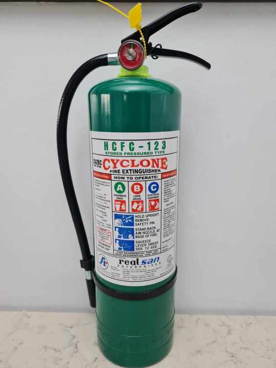 Fire Extinguisher HCFC 10lbs HCFC-123 10lbs clean agent CYCLONE brand ...