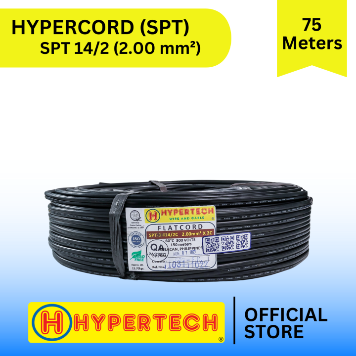 Hypertech FLAT CORD # 14/2 - 150meters - SPT - Pure Copper Electrical ...