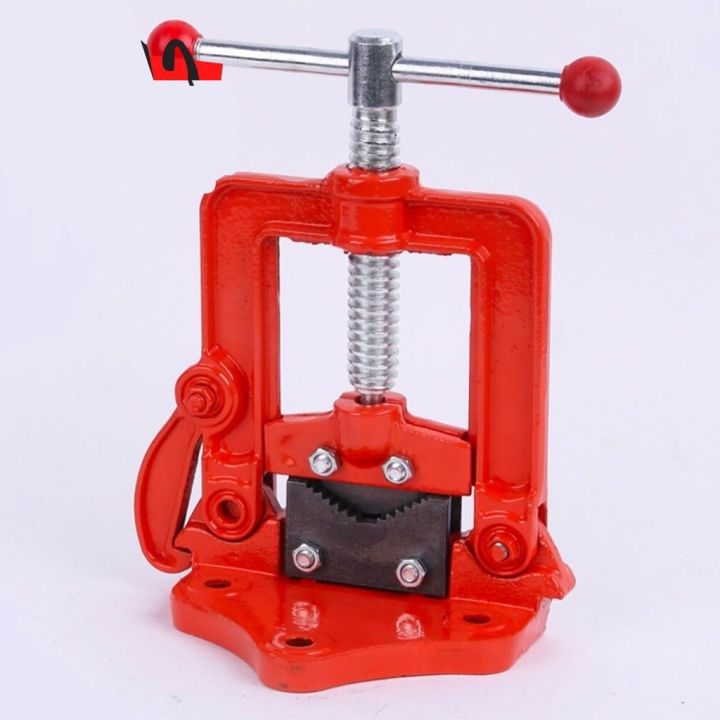 Table Rotating Clamp Pipes Vise Bench Pipes Vise Hinged Clamp-on Type ...