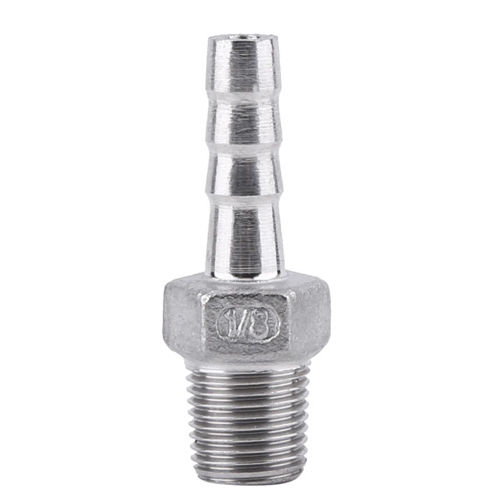 Barb Adapter , SS304 Stainless Steel Hose Tail Connector Male Thread ...