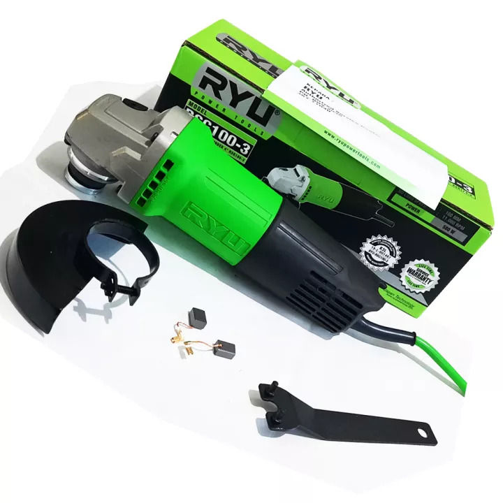 100% GARANSI RYU ANGLE GRINDER 4 RSG100-3 - MESIN GERINDA TANGAN 4IN ...