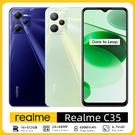 Realme C35 original cellphone big sale 2022 android smart phone 16GB ...