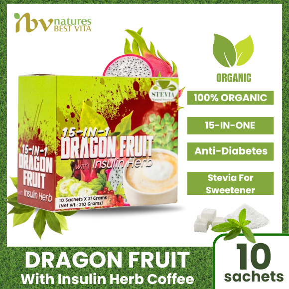 ORIGINAL 15 -IN-1 DRAGONFRUIT Herbal Coffee Mix with Insulin Herbs by ...
