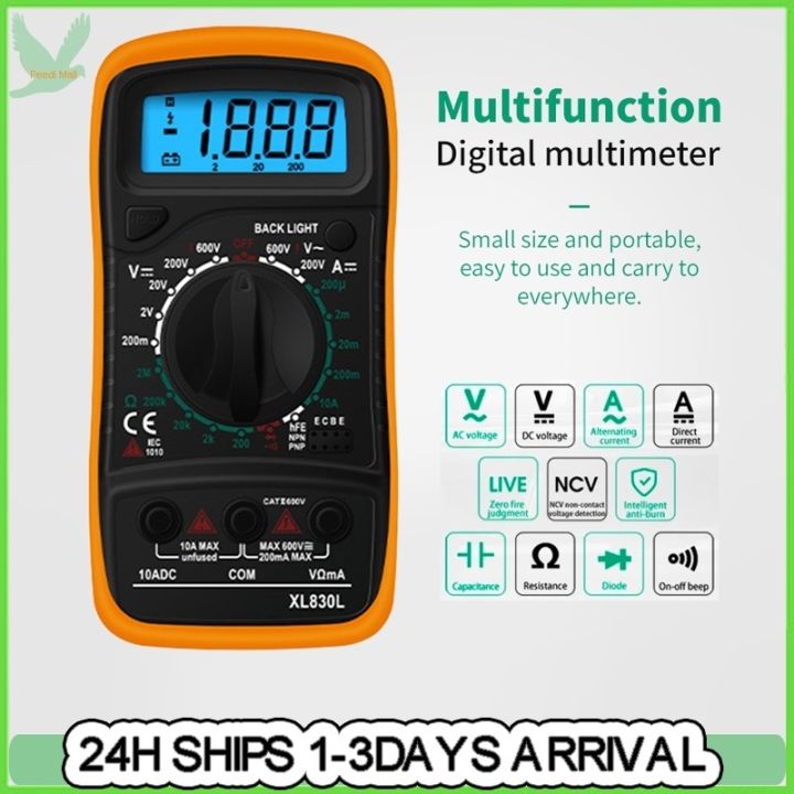 Durability [Upgraded Version] Digital Multimeter XL830L Volt Meter ...