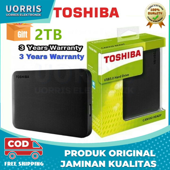 TOSHIBA PORTABLE External Hard Drive usb3.0 (1TB/2TB) Portable Hardisk USB 3.0 HDD Untuk PC ...