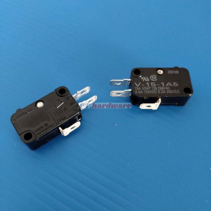 สวิทช์ OMRON ไมโครสวิทช์ Micro Switch 3 ขา (1NO,1NC) 15 A 250V **ของแท้** #V-15-1A5 OMRON (1 ตัว ...