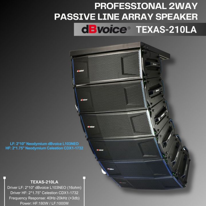 Speaker Line Array DB VOICE TEXAS 210 LA Original 2 x10 inch | Lazada ...