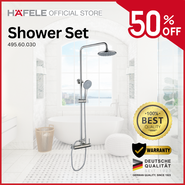 50% OFF! Hafele Shower Column with spout, rain and hand shower ...