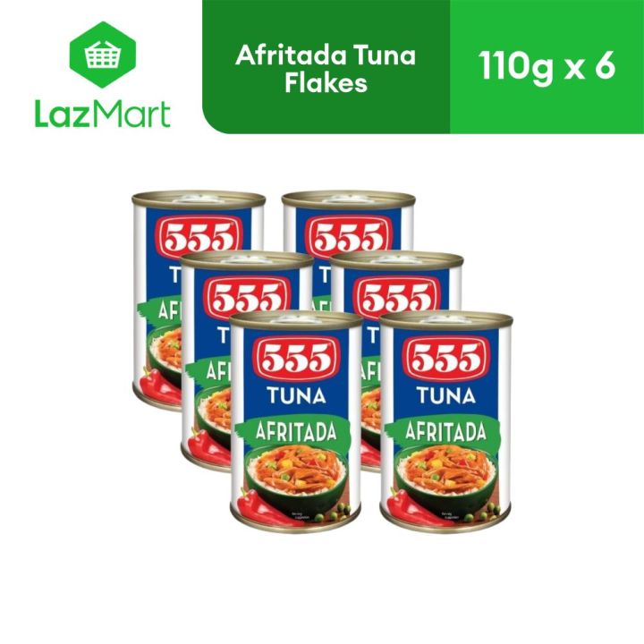 555 Tuna Flakes Afritada 110g - Pack of 6 | Lazada PH