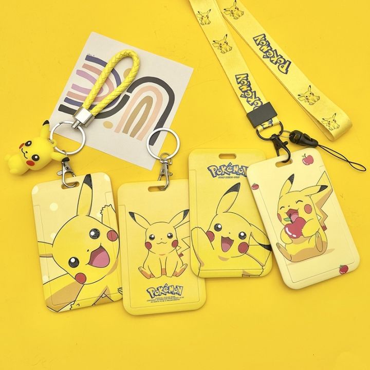 Cartoon Pokemon Pikachu Card Holder Girls/Students Card Holder With ...