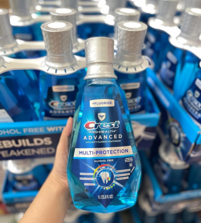 NƯỚC SÚC MIỆNG CREST 3D WHITE PRO HEALTH ADVANCED | Lazada.vn