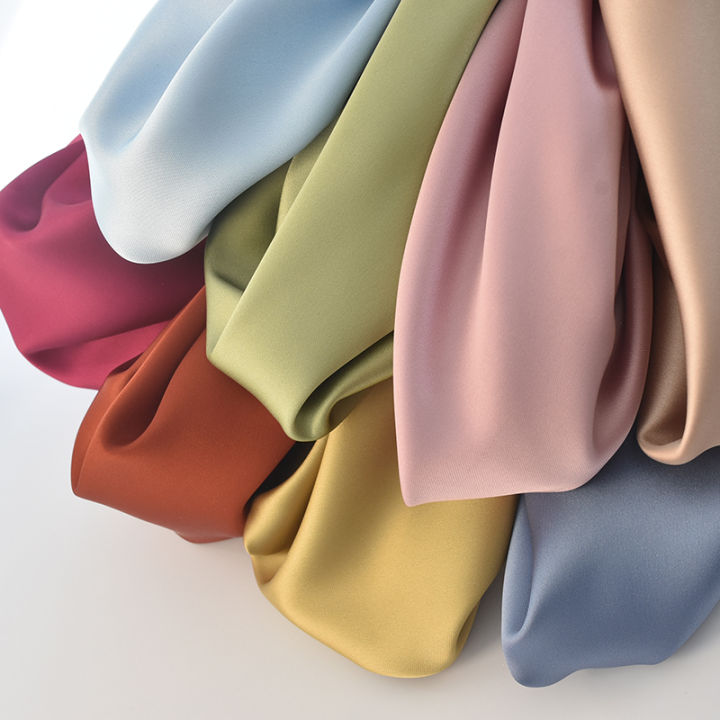 Duchess Satin Charmeuse Fabric Thick Silk Satin Bridal Fabric Shimmer ...