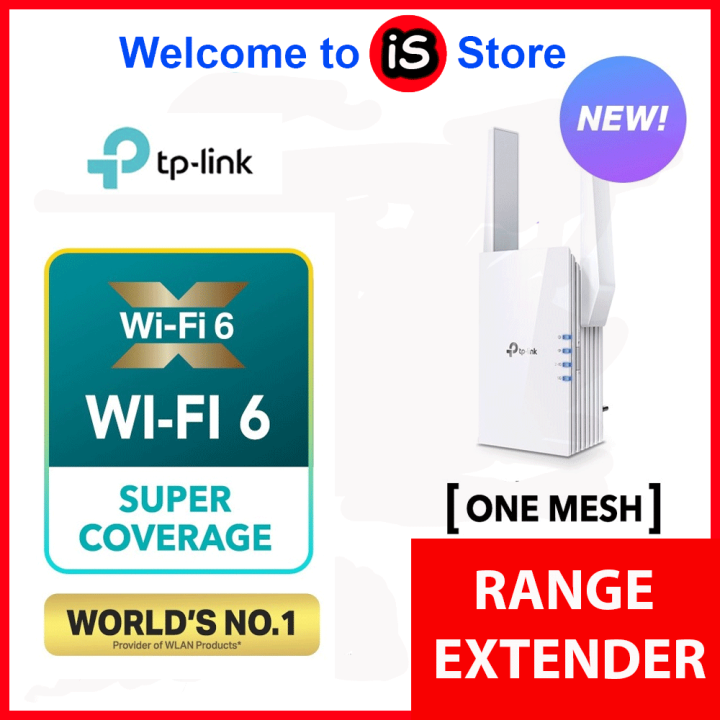 TP-LINK Onemesh AX1800 WiFi 6 Wireless AX WiFi Range Extender /Access ...