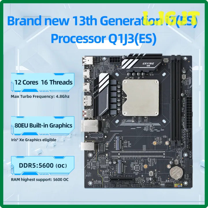 Atx diy desktop-motherboard mit integriertem 13. ชุด Inter Poser Core CPU Q1J3 (I7 ES 0000)12 ...