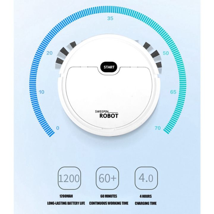 Automatic Robot Cleaner 3-in-1 Smart Wireless Sweeping Cleaning Robot ...