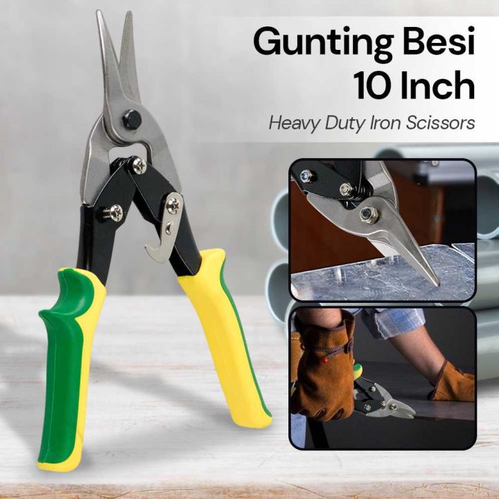 Pradani Gunting Besi Flat Baja Bahan Super Kuat Heavy Duty Iron ...