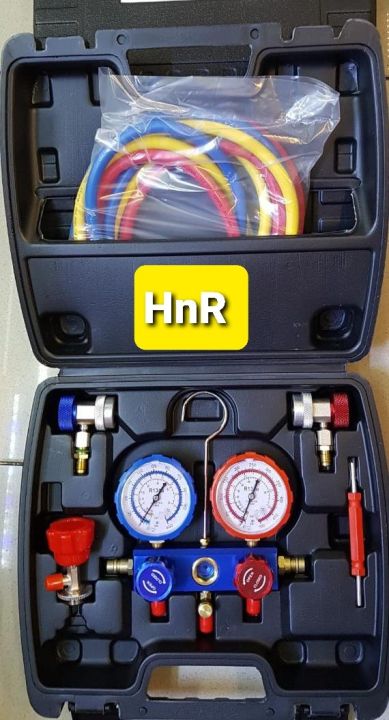 TESTING MANIFOLD METER ALAT ISI FREON AC MOBIL R-12 & R-134A - KOMPLIT ...