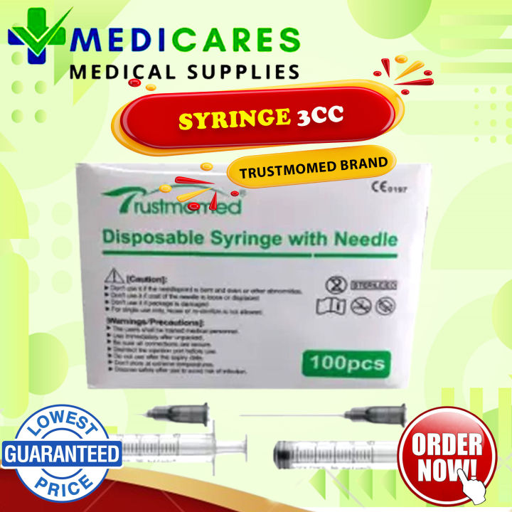 SYRINGE 3CC/5CC TRUSTMOMED PER BOX | Lazada PH
