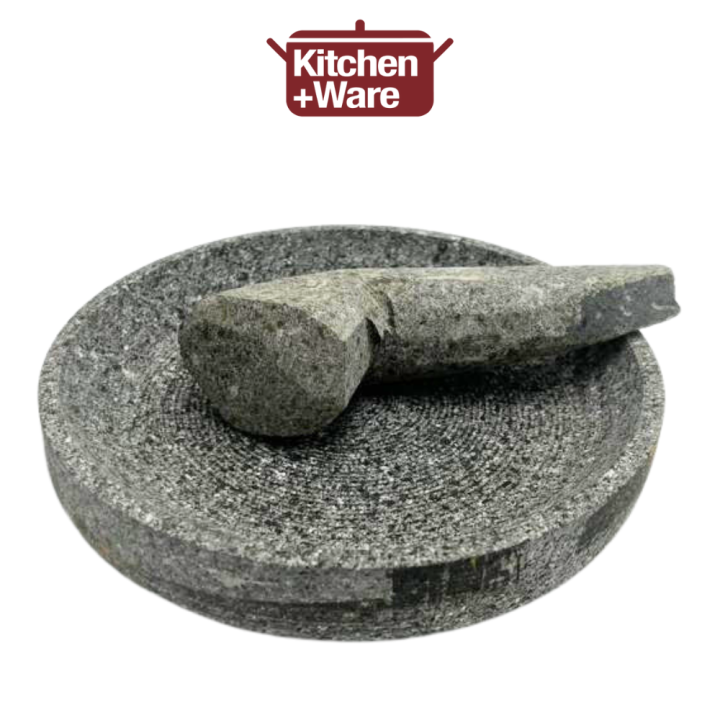 Mortar and Pestle / Batu GIling Indonesia / Stone Grinder (16cm/ 18cm ...